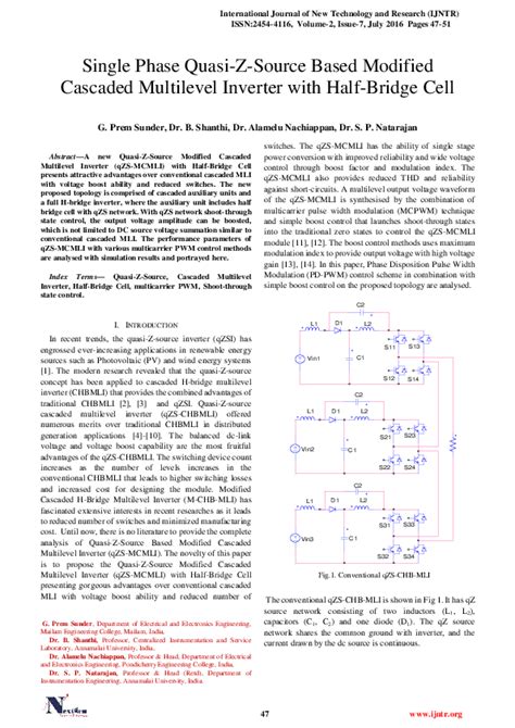 Single Phase Quasi Z Source Based Modified Cascaded Multilevel Inverter With Half Bridge Cell