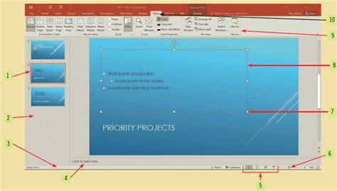 Powerpoint Window In Normal View Label The Diagram La