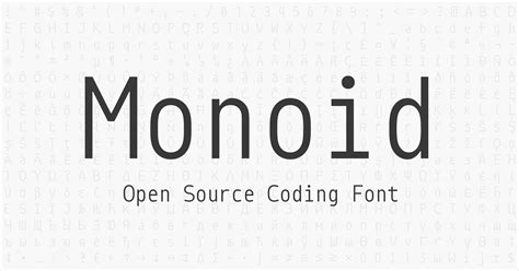 Monoid Open Source Coding Font Behance