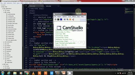 E Commerce Project In Code Igniter Framework Part 2 Youtube