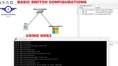 Basic Switch Configuration Commands Using Gns3 How To Configure A Cisco Switch Using Gns3