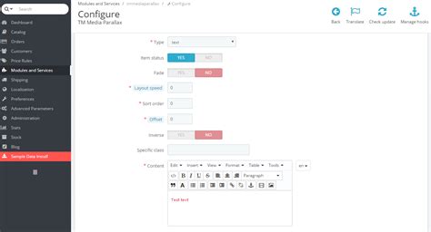 Prestashop 16x How To Manage Tm Media Parallax V 2x Module