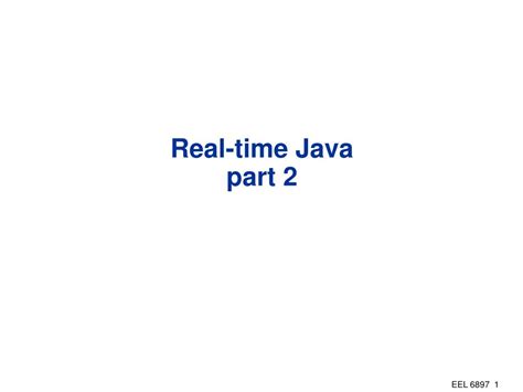 Ppt Real Time Java Part 2 Powerpoint Presentation Free Download Id