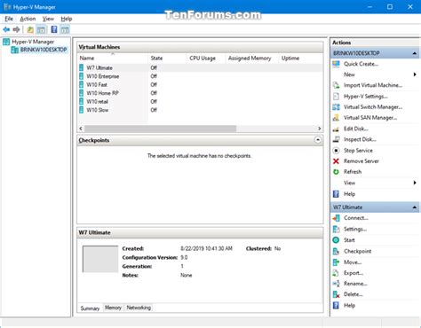 How To Add Hyper V Manager To Control Panel In Windows 10 Tutorials