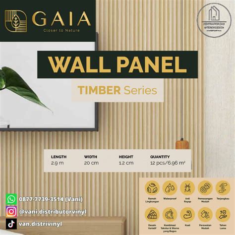 Jual Wood Panel WPC Wall Panel WPC Panel Dinding Kayu TIMBER SERIES Shopee Indonesia