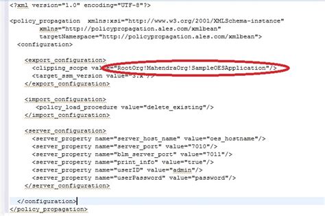 How To Export Application Specific Policy Data In OES G