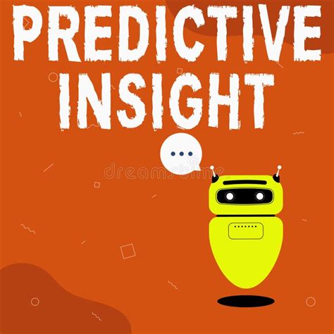 Text Sign Showing Predictive Insight Concept Meaning Proactive Fault