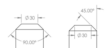0090 Chamfer Dimensioning 0090 Chamfer Dimensioning