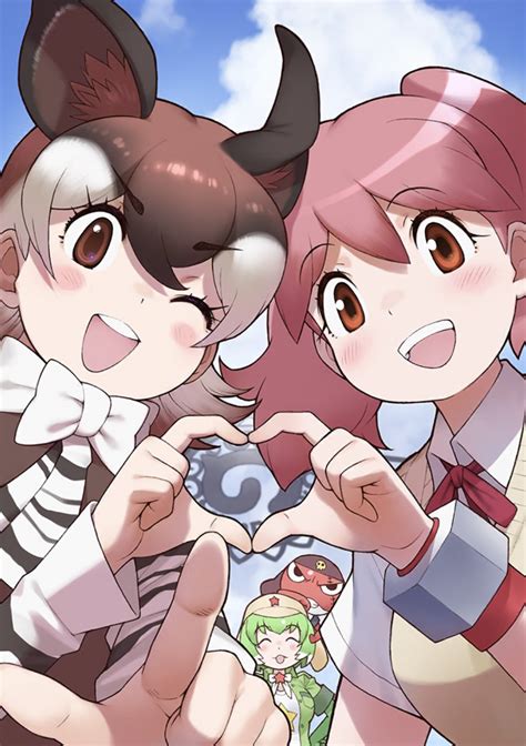 Hinata Natsumi Giroro Okapi And Keroro Kemono Friends And 2 More Drawn By Yoshizaki Mine