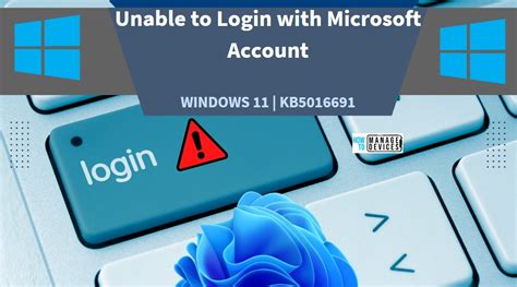 Unable To Sign In Microsoft Account Windows 11