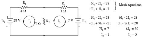 Mesh Current Method And Analysis Dc Network Analysis Electronics