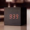 Sound Activated Wooden Cube Clock The Green Head