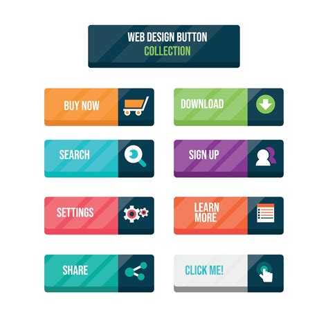 Web Design Button Collection Set Design Templates 24639463 Vector Art