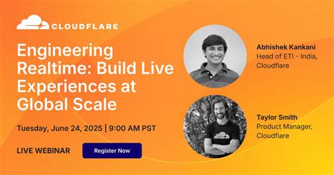 Learn How To Leverage Cloudflares Global Network To Build Low Latency Interactive Apps With