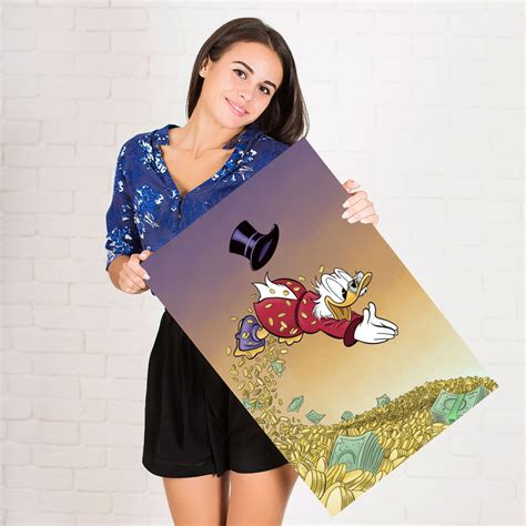 Картина на холсте Скрудж Макдак Денежная картина 40х60 купить по низкой цене в интернет