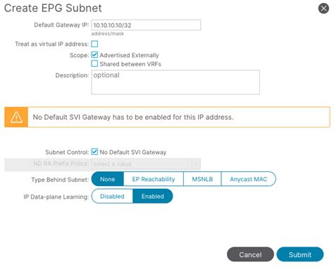 Bd With The Same Subnet As A L3out Not Working After Upgrade To 527f