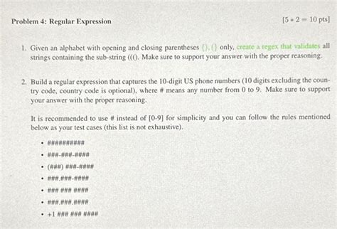 Solved Roblem 4 Regular Expression 5∗210pts 1 Given An
