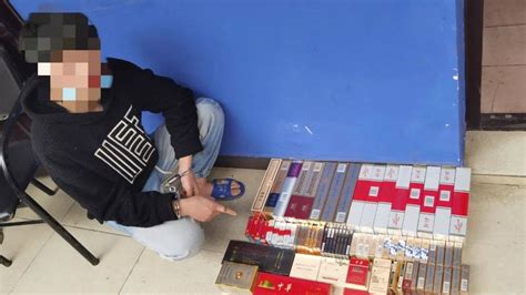 平安建设组团盗窃烟酒店 人赃俱获被团灭 嫌疑人 香烟 邹强
