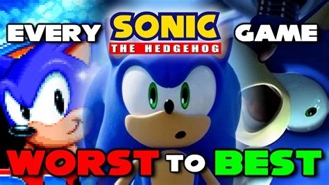 Every Main Sonic Game Ranked From Worst To Best YouTube