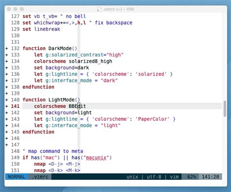 Github Nburns Vim Auto Light Dark Changes Vim S Color Mode Based On System Appearance