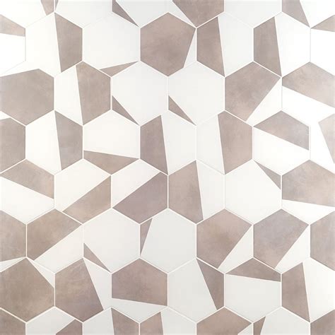 Aries Divide Gris Hex Series Capitol Glass Tile
