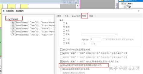 Origin去掉堆积图中的连线的操作 知乎