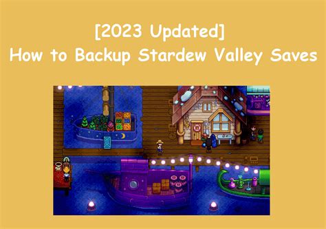 2025 Updated How To Backup Stardew Valley Saves Easeus