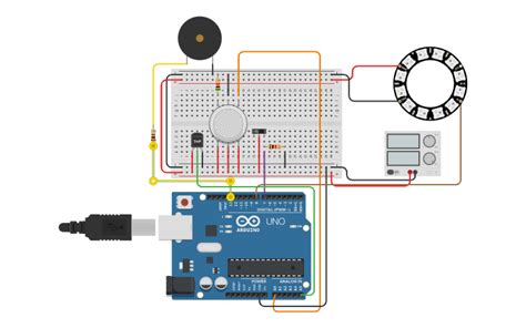 Circuit Design Sensor De Gas Tinkercad