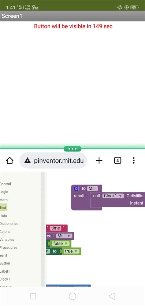 Make A Button Invisible After Minutes MIT App Inventor Help MIT App Inventor Community