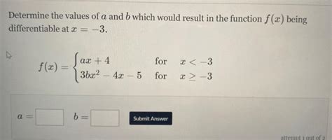 Solved Determine The Values Of A And B Which Would Result In Chegg
