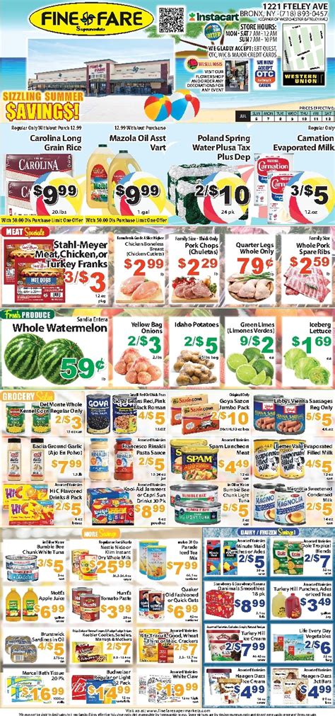 Fine Fare Weekly Circular July 6 July 12 2025