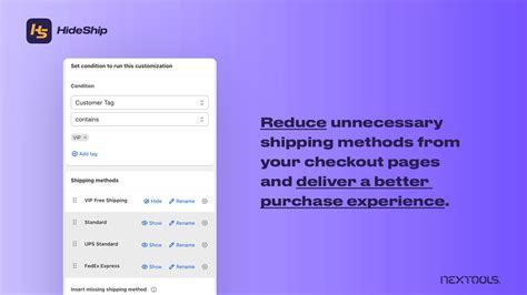 Hideshiphide Shipping Methods Hideship Hide Sort And Rename Shipping Methods Shopify App Store