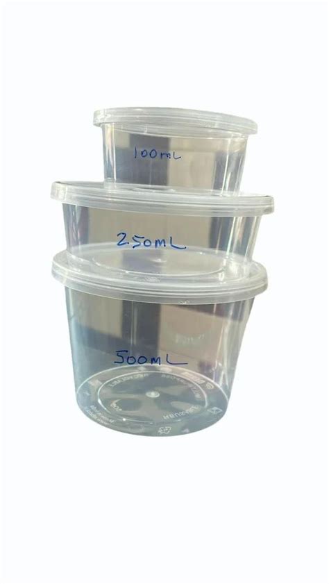 Plastic Food Container Type Disposable Capacity 250 Ml At ₹ 290