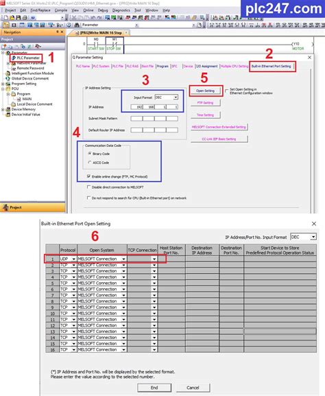Hmi Proface And Mitsubishi Q03udv Connection Tutorial