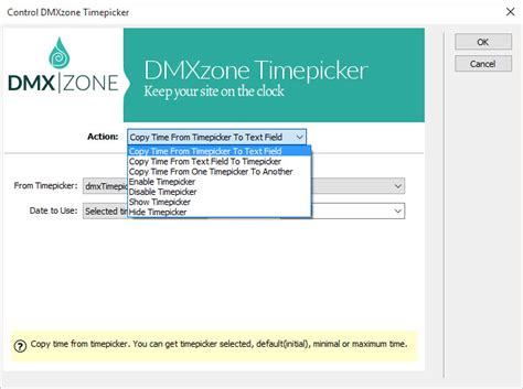Dmxzone Timepicker Extensions Dmxzonecom