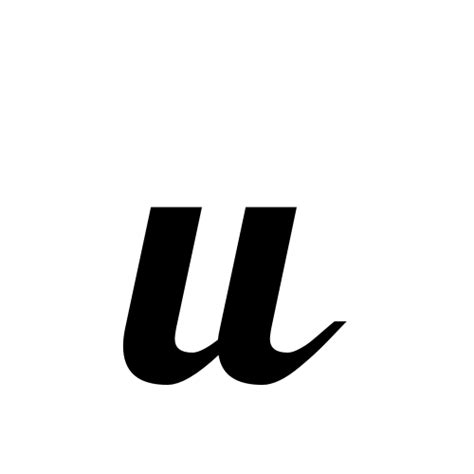 U Latin Small Letter U Lobster1 1 Regular Graphemica