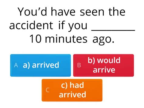 third conditional quiz