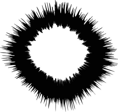 Circular Form With Rotating Distortion Shape Stock Vector Vectorguy