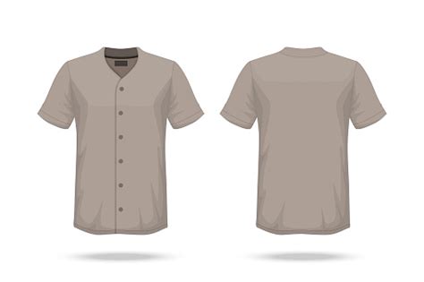 사양 야구 T 셔츠 이랑 빈 흰색 배경에 고립 된 디자인에 대 한 셔츠에 공간과 배치 요소 또는 셔츠에 텍스트 인쇄 빈 벡터 일러스트 레이 션 T 셔츠에 대한 스톡 벡터