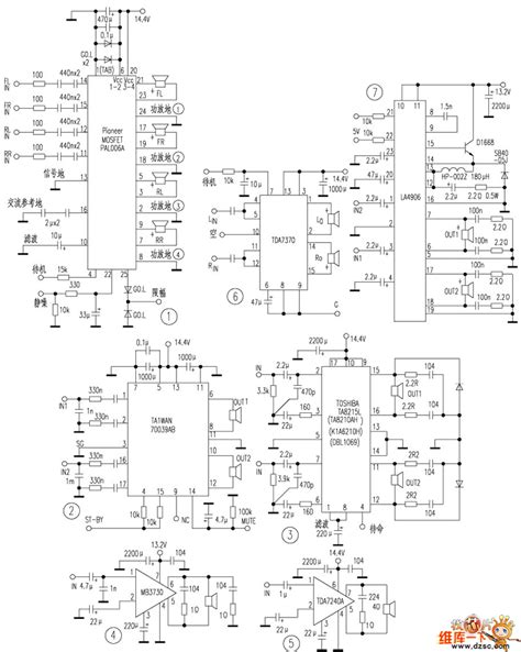 Car Audio Btl Amplifier Ic Figure Signal Processing Circuit Diagram