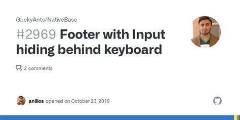 Footer With Input Hiding Behind Keyboard · Issue 2969 · Geekyants