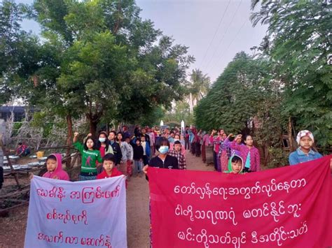 ယင်းမာပင်မြို့နယ်မြောက်ခြမ်း စစ်အာဏာရှင်ဆန့်ကျင်ရေး အရုဏ်ဦး သပိတ် Khit Thit Media