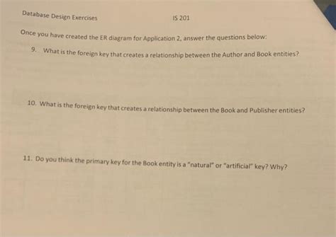 Solved Now We Will Try Creating Some ER Diagrams Of Our Own Chegg Com