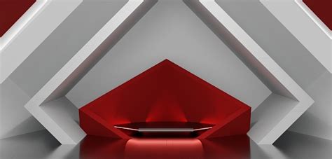 기술 연단 사각형 모양 네온 불빛과 레이저로 완성 현대 전시 장면 3d 일러스트 레이 션 0명에 대한 스톡 사진 및 기타 이미지 0명 Fashion Show