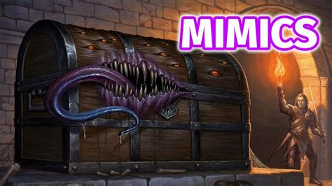 Everything Is A Mimic Dandd Mimics Iconic Monsters Of Dungeons And Dragons Lore Dnd Youtube