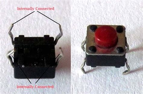 push button led circuit electronics components electronics circuit