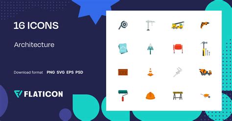 Architecture Icon Pack 16 Svg Icons