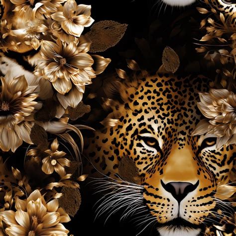 Leopard Spots Seamless Pattern Premium Ai Generated Image