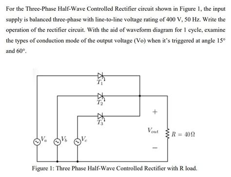 Circuit Diagram Of Three Phase Half Wave Rectifier Circuit Diagram