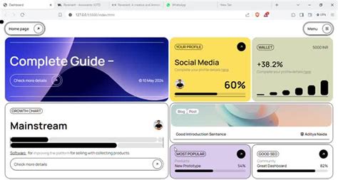Video Aditya Naida On Linkedin Ive Created A Dashboard In This Project Im Using The Gsap